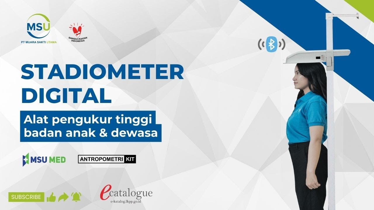 MSUMED ANTROPOMETRI KIT || PENGGUNAAN STADIOMETER DIGITAL DENGAN APLIKASI MSU AI - YouTube