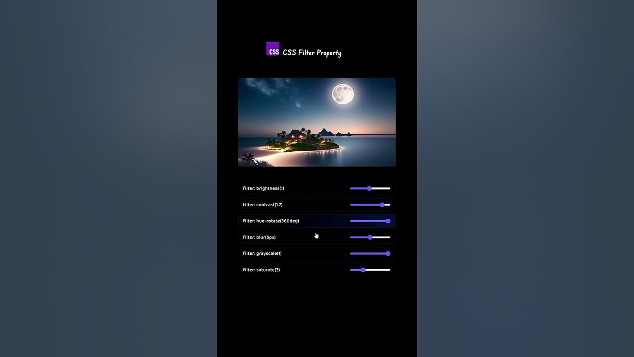 CSS Filter Property #css #csstricks #shortvideo #shortsfeed #shorts #trending #coding #csstricks ...