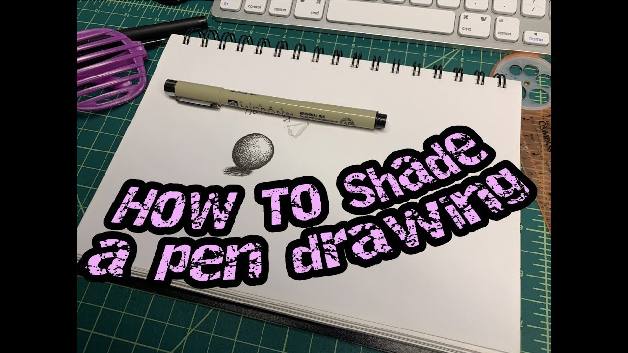 How to shade pen drawings - YouTube