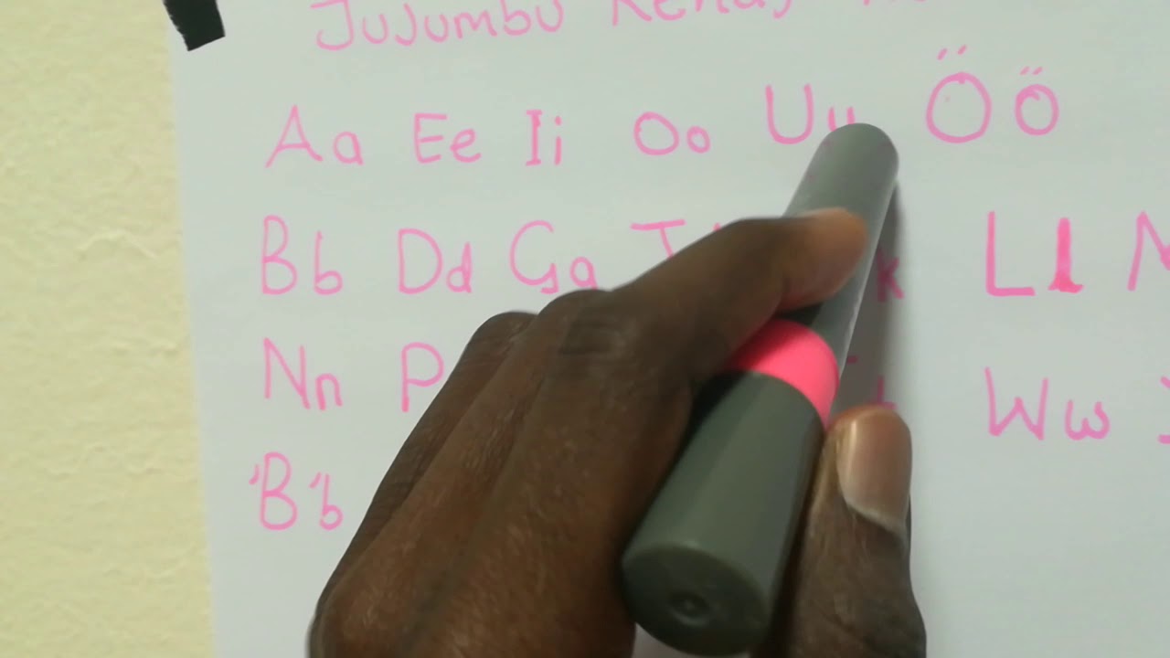 Jujumbu kendya ko Bari, learning how to read in Bari language. - YouTube