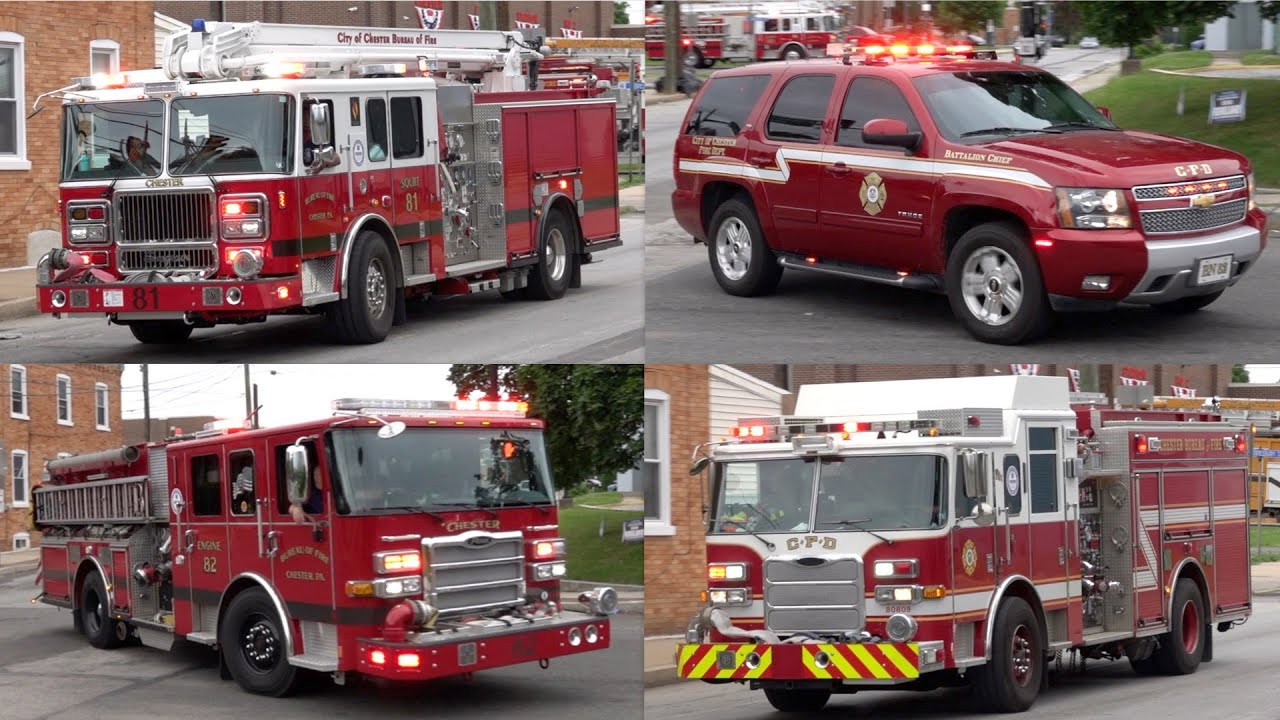 Chester Bureau of Fire Squrt 81, Engine 82, Engine 83 & Car 3 ...
