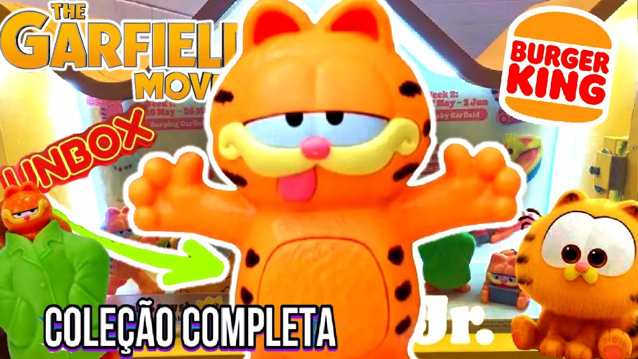 🧩 COLEÇÃO COMPLETA GARFIELD O FILME NO BURGER KING JUNHO 2024 - YouTube