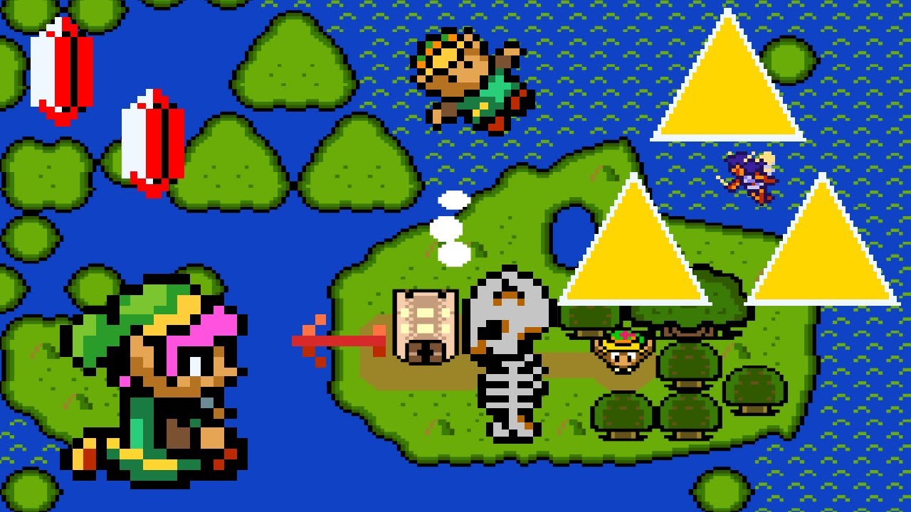 The Legend of Zelda - The Triforce Island (Demo) • Super Mario World ...