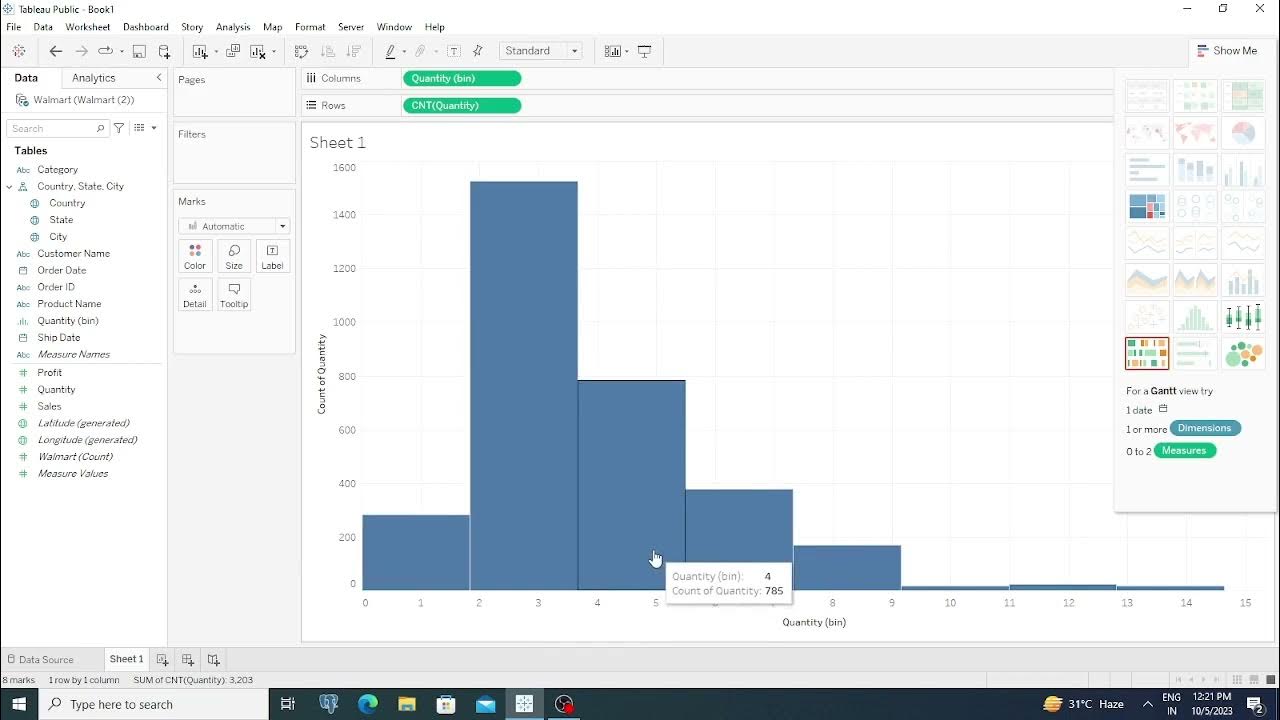 Tableau tutorial|35_Mastering Histograms: "Unveiling Patterns with Tableau Histograms - YouTube