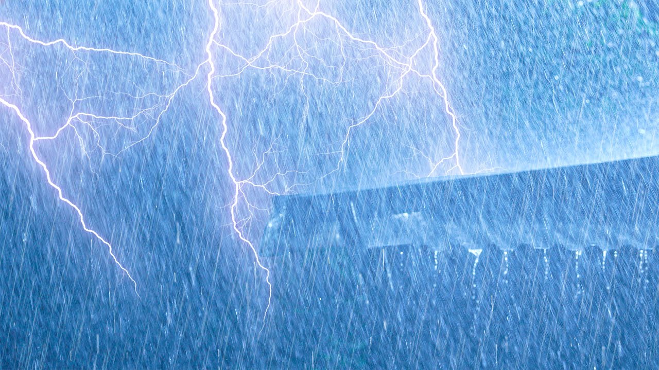 Fall into Deep Sleep in Minutes with Heavy Rainstorm & Powerful Thunder ...