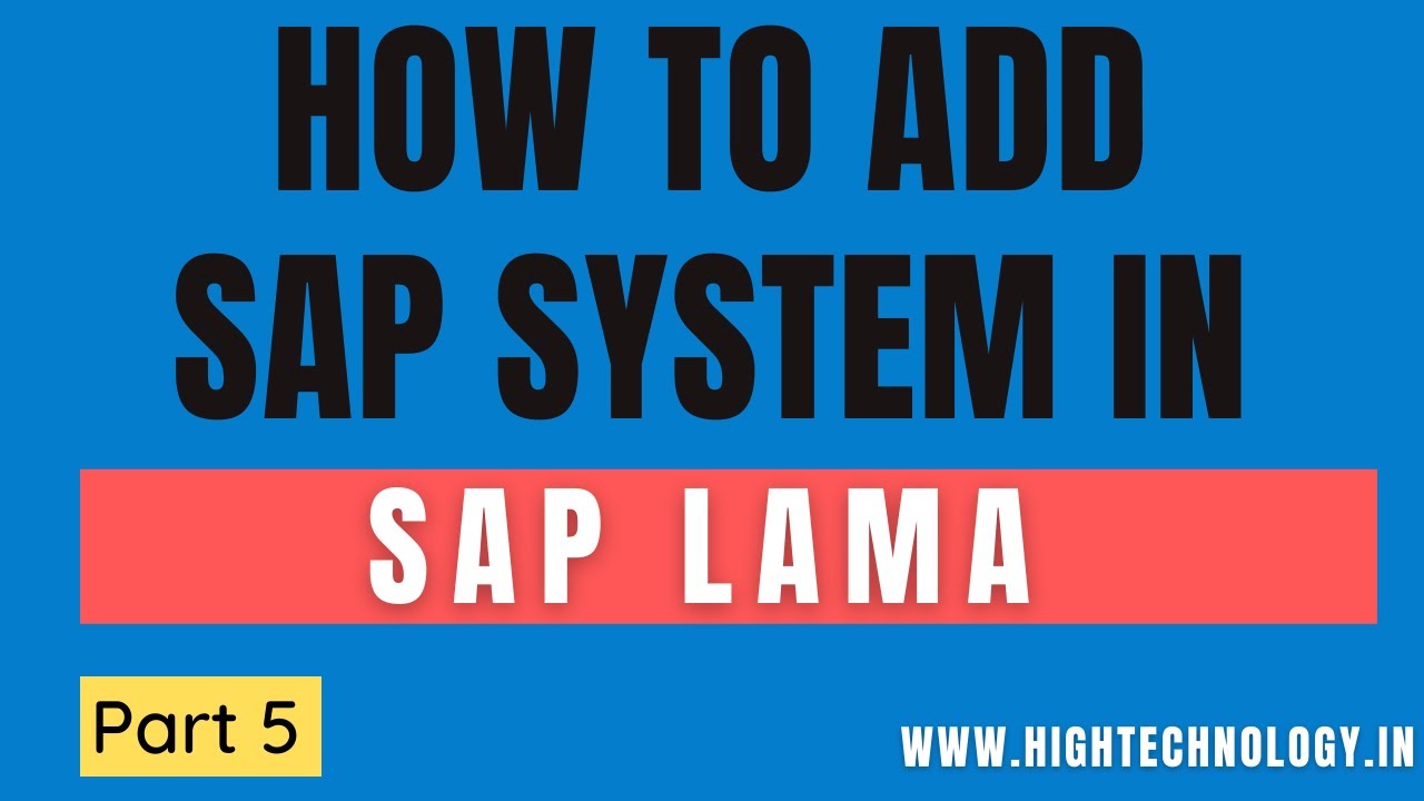 How to Add a System in SAP Landscape Management | How to Add a SAP ...