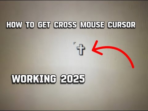 How to get white cross cursor (working 2025) Mouse link in desc - YouTube