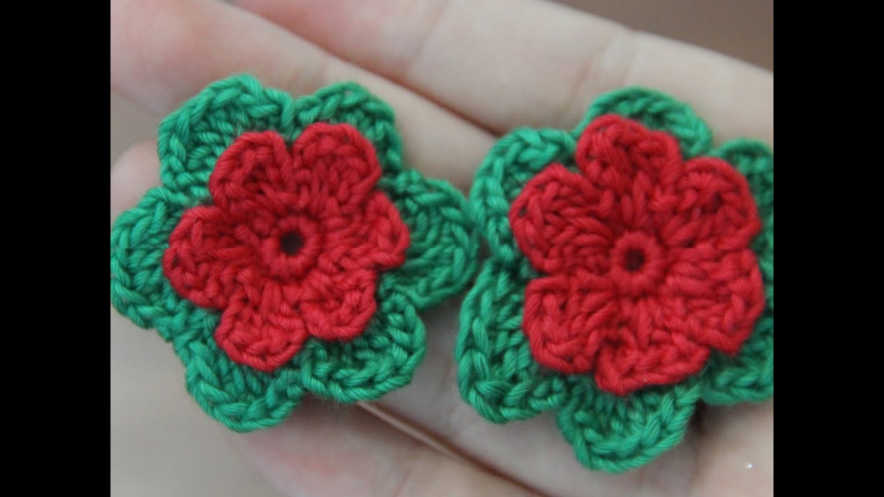 Crochet Flower Tutorial #9 - YouTube