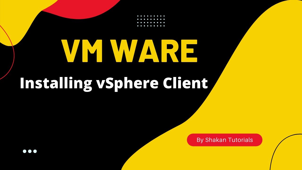 VMWare | Installing vSphere Client - YouTube