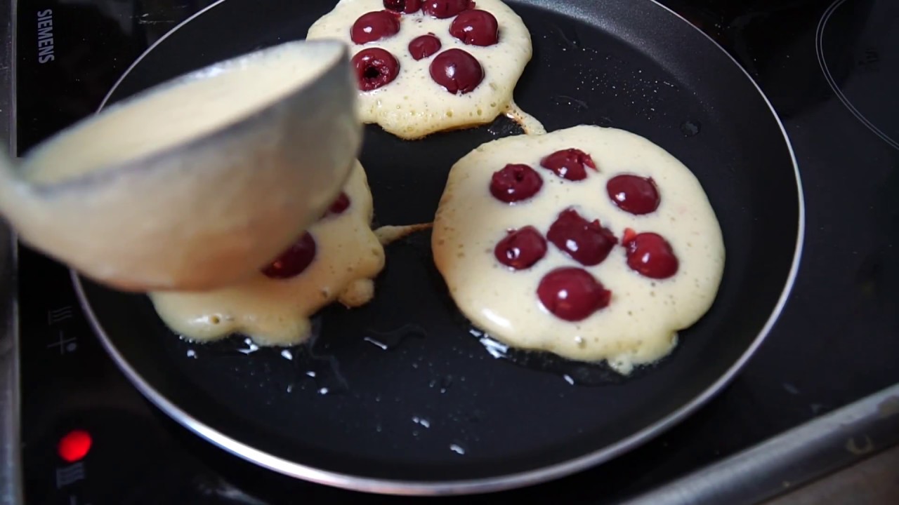 My Favorite Cherry Pancakes - YouTube