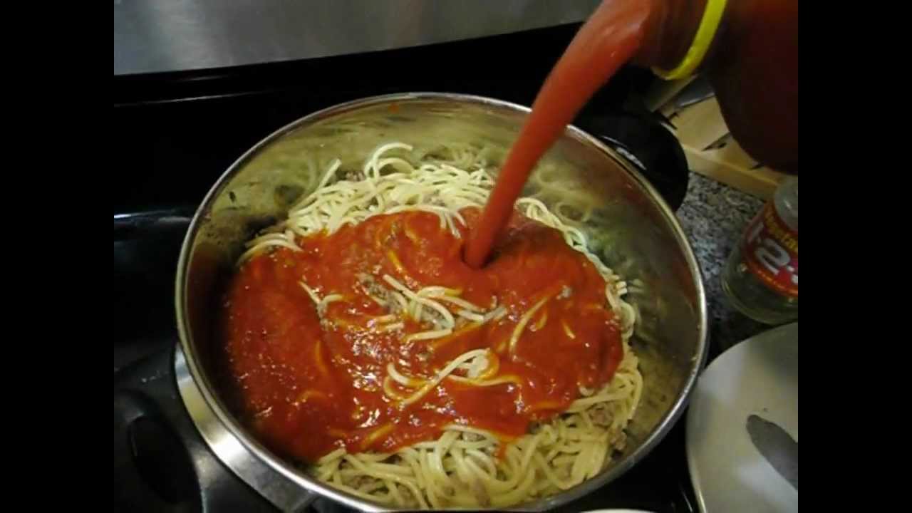 SPAGHETTI DINNER FAIL - YouTube
