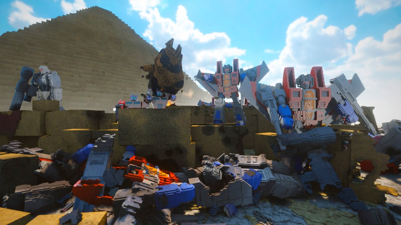 Guided missiles against Transformers that attack Pyramids in Egypt Mega ...