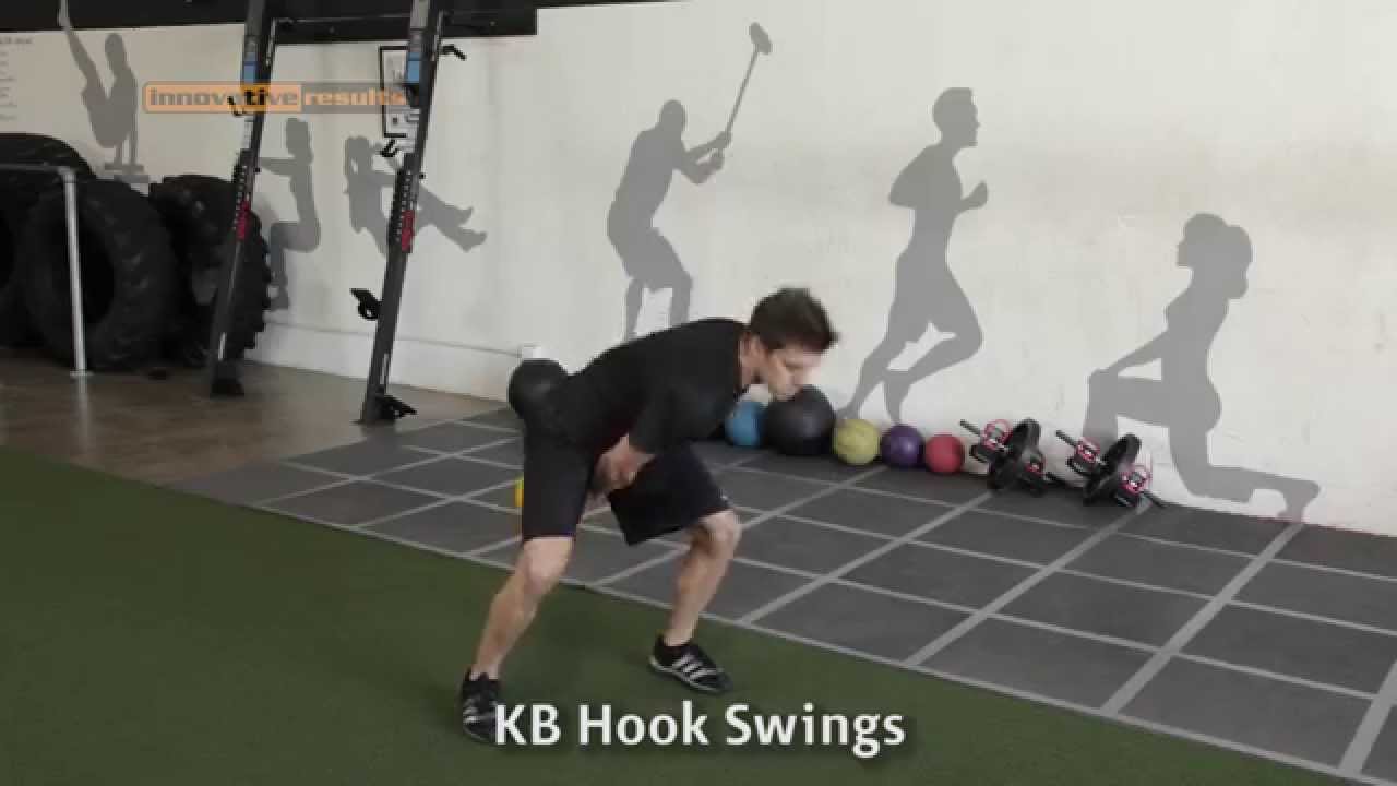 Kettlebell Exercises - hook swings - YouTube