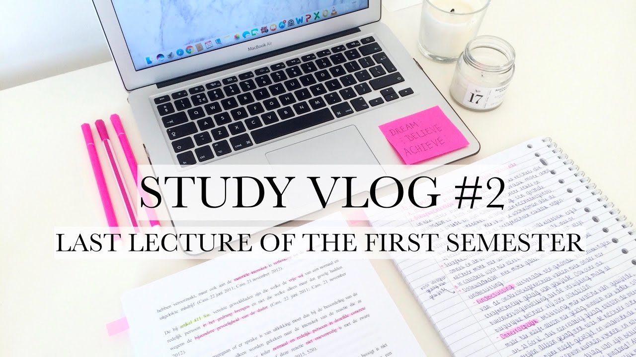 STUDY VLOG #2 - Last Lecture of The First Semester - YouTube