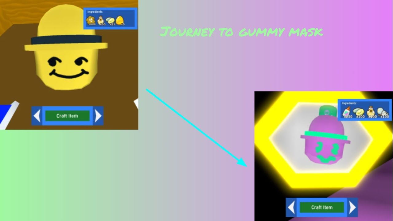 epic sprout party gummy mask 1 (bss #14) - YouTube