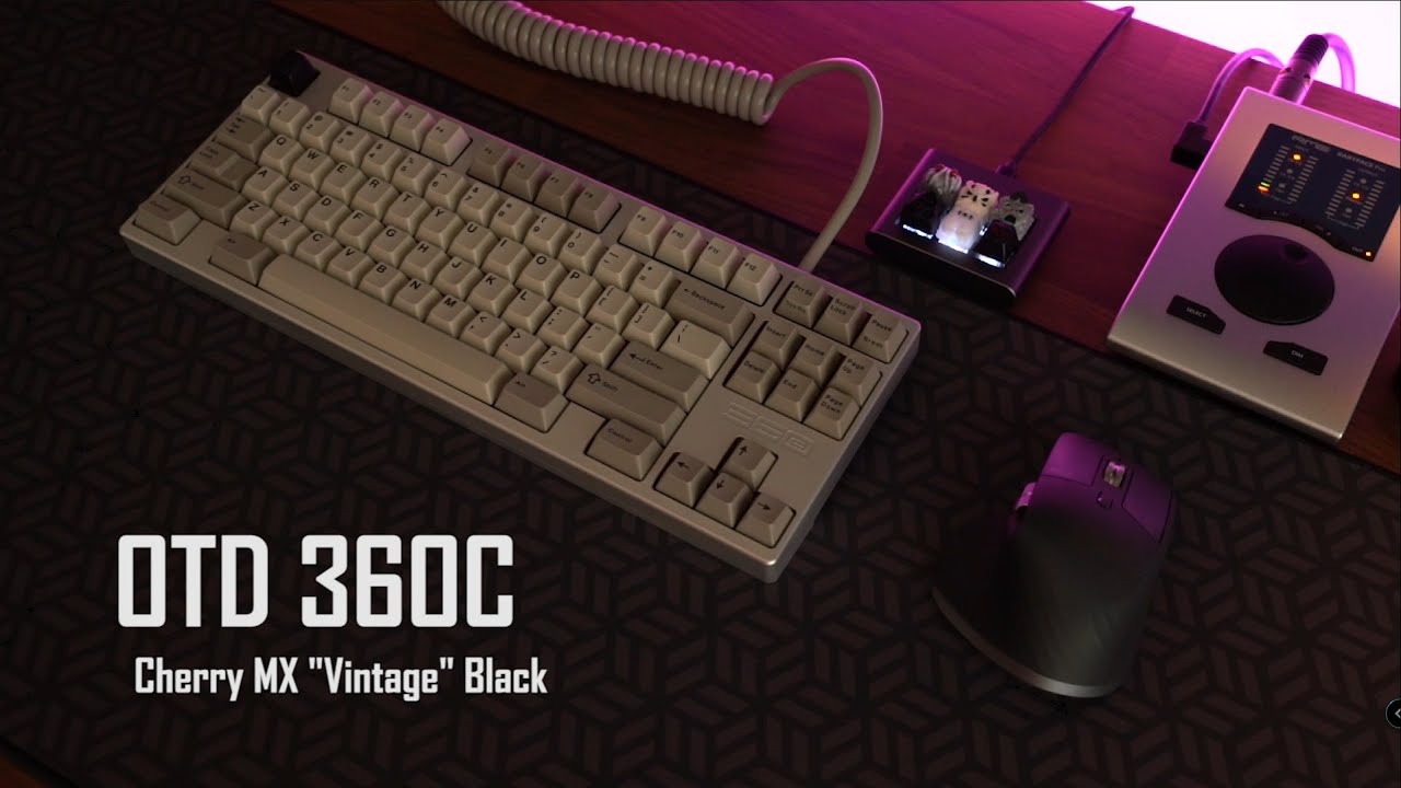 OTD 360 Corsa w/ Cherry MX "Vintage" Black Typing Sounds ASMR - YouTube