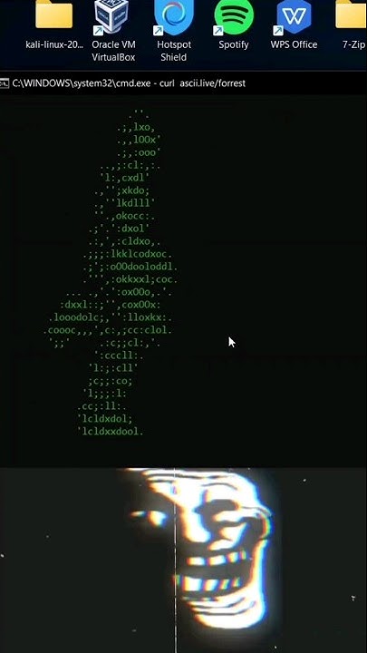 Win 10 CMD ascii.live command #cprogramming #code #coding - YouTube