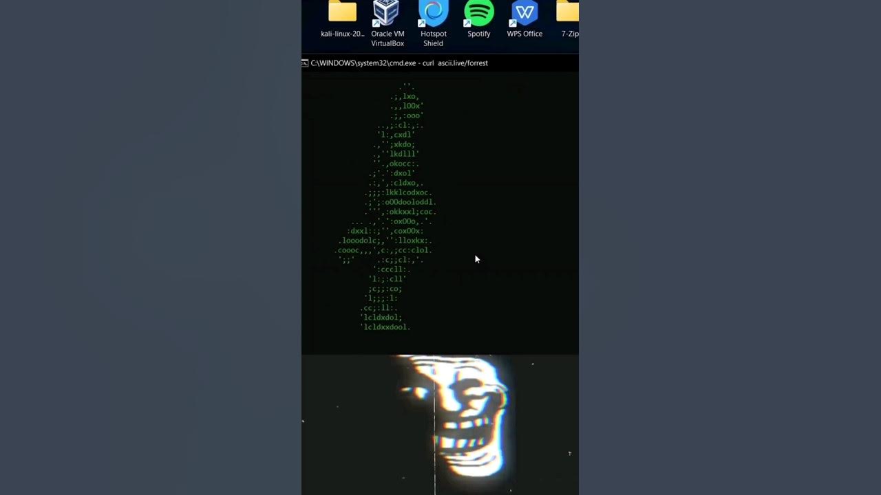 Win 10 CMD ascii.live command #cprogramming #code #coding - YouTube