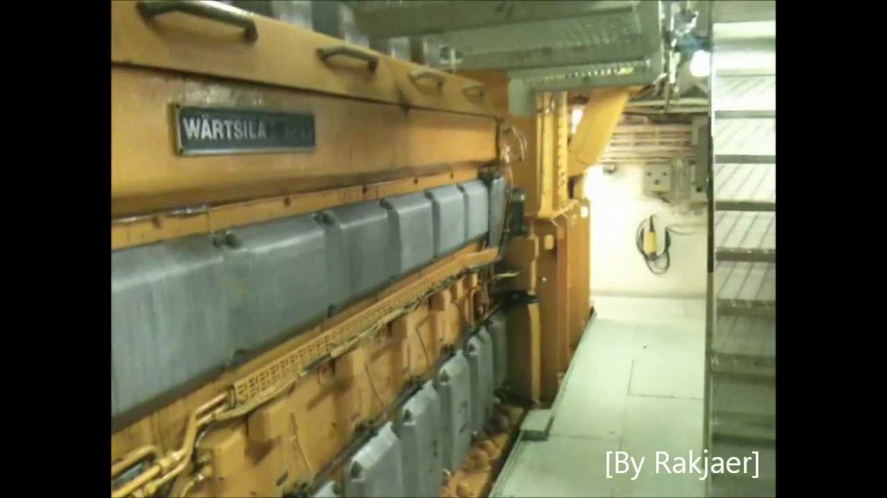 Wartsilla 6R32D Marine Generator - YouTube