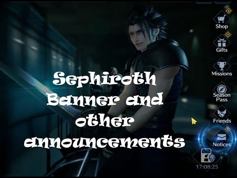 FF7 Ever Crisis Sephiroth banner and other announcements - YouTube