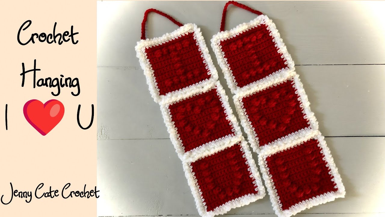 Crochet Hanging I ️ U - Letter U - Rounds 1-5 - YouTube