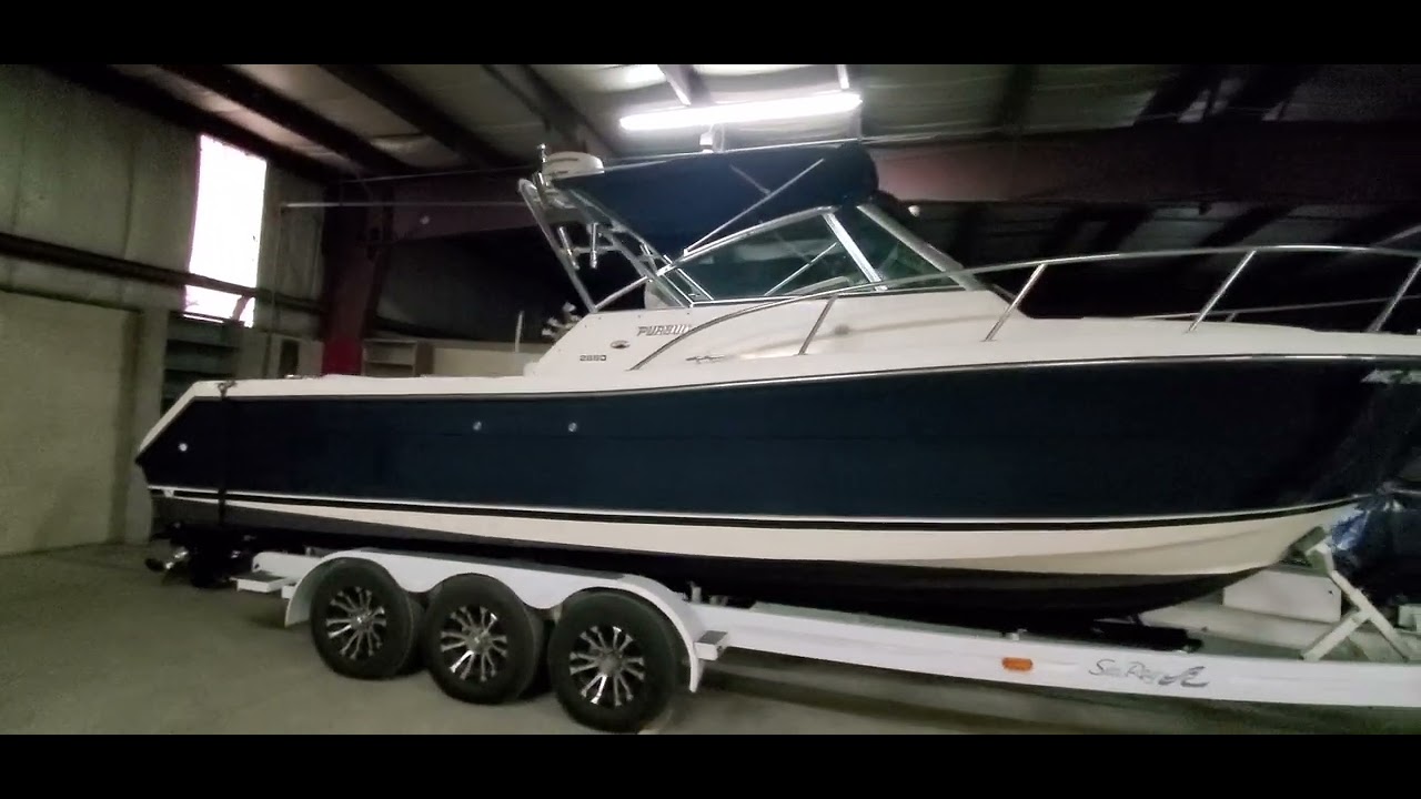 2002 Pursuit 2860 Denali twin 5.7L Mercs Bravo III Loaded! - YouTube
