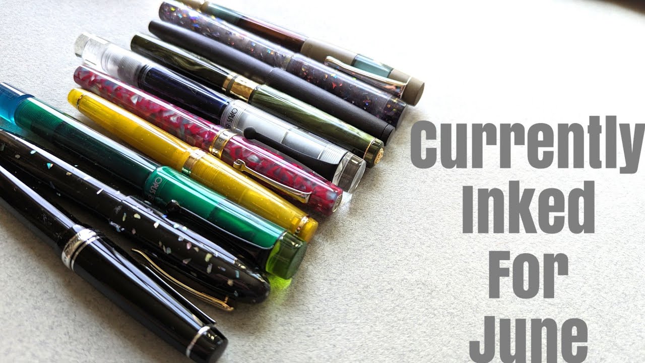 Currently Inked Fountain Pens June/ Leonardo, Opus88, Esterbrook, Lamy ...