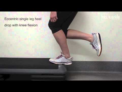 BFAAC Eccentric Single Leg Heel Drop with Knee Flexion - YouTube