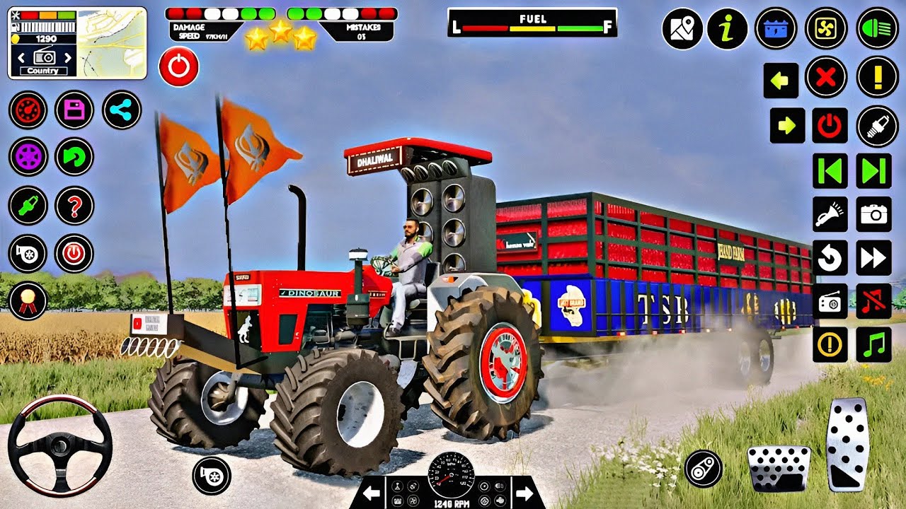 Real Tractor Game Farm Games-Farming Game 3D Tractor Games - YouTube