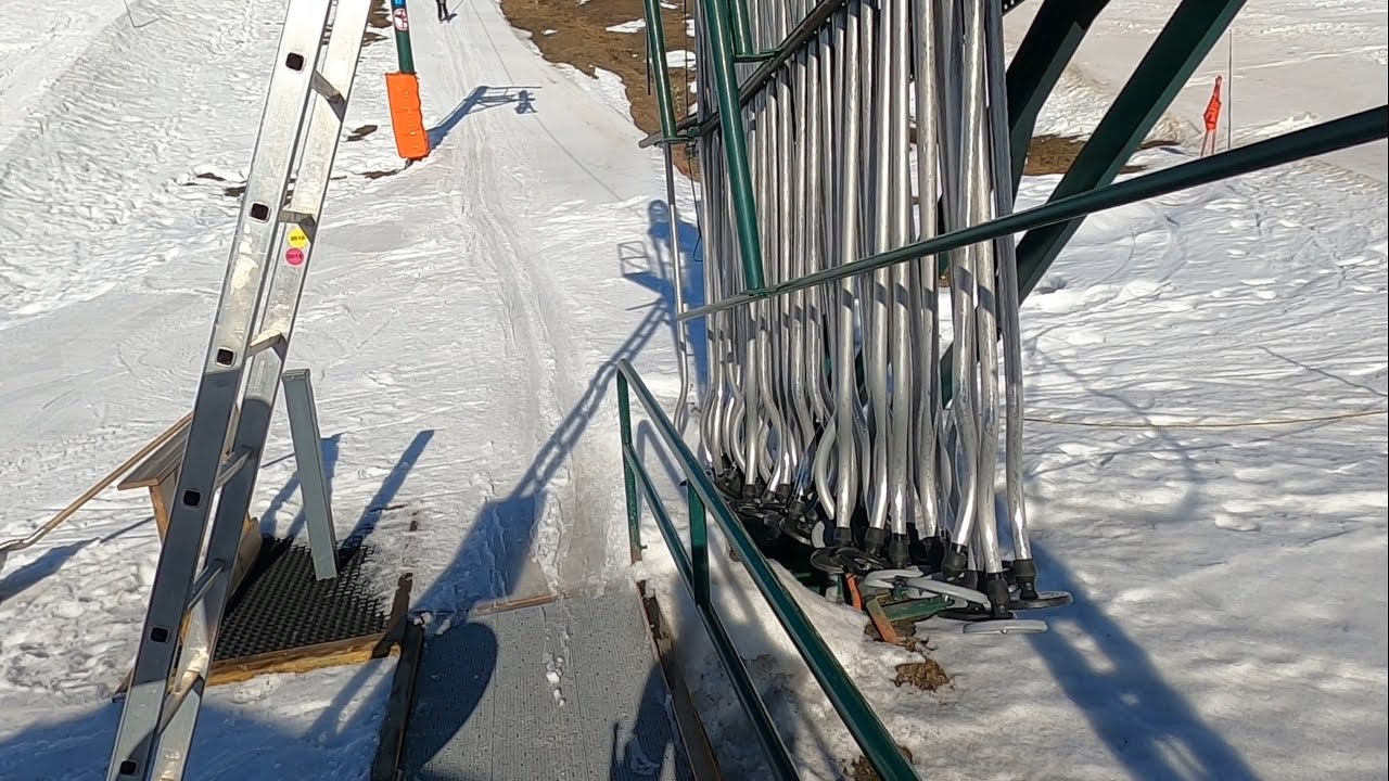What Are Button Ski Lifts Like? Freddy Ski Lift POV Megève Ski Resort ...