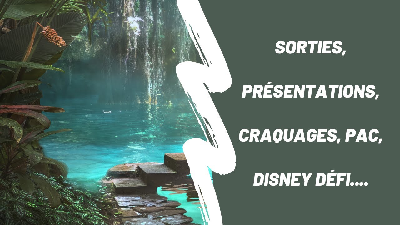 Sorties, présentation Mondes Fantastiques, craquages, pac, disney défi ...