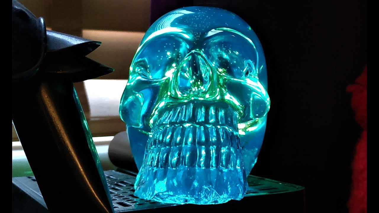 Epoxy Resin Skull with lights! - YouTube