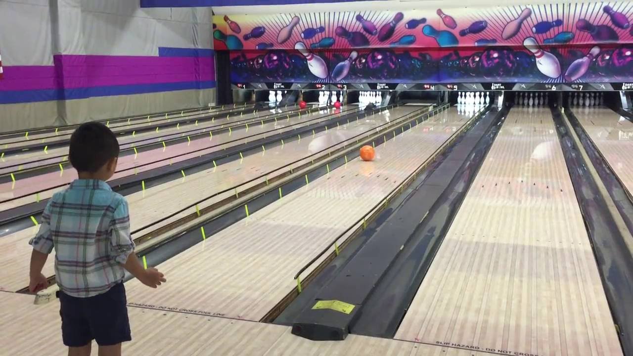 5 Year Old Kid Bowling Fun @ High 5 - YouTube