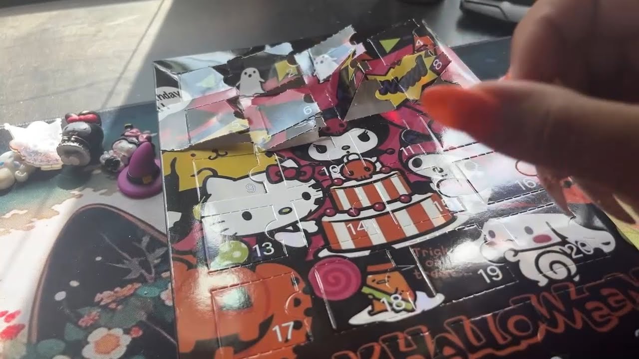 Hello Kitty Halloween advent calendar #asmr #halloween #hellokitty # ...