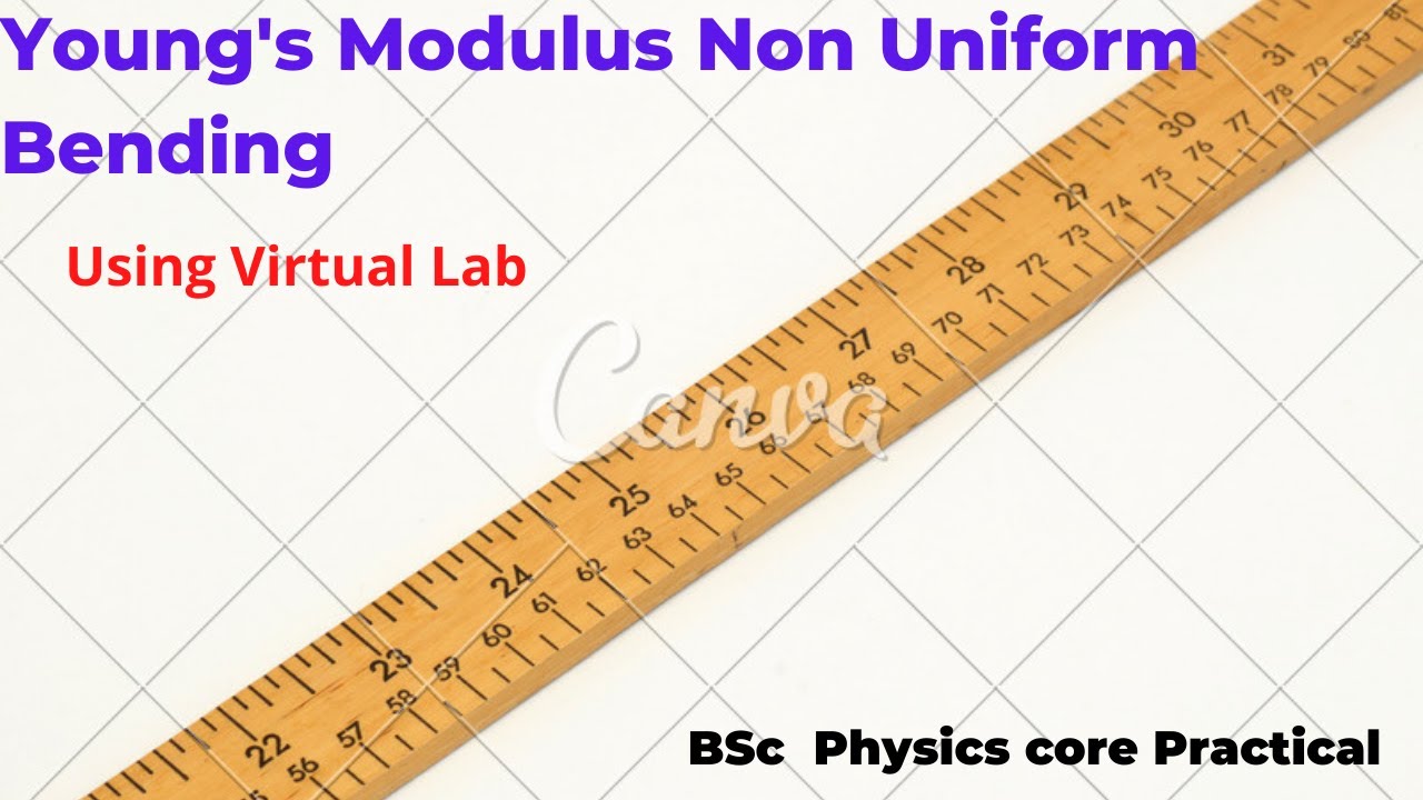 Young's Modulus Non Uniform Bending Part 2 Virtual lab - YouTube