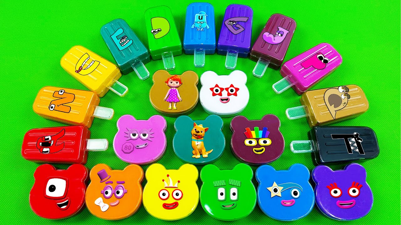 Rainbow Slime: Looking For Numberblocks Slime With Ice Cream, Mini ...