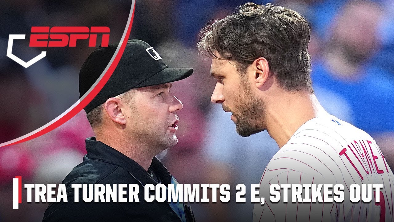Trea Turner ejected after nightmare 5th inning | MLB on ESPN - YouTube
