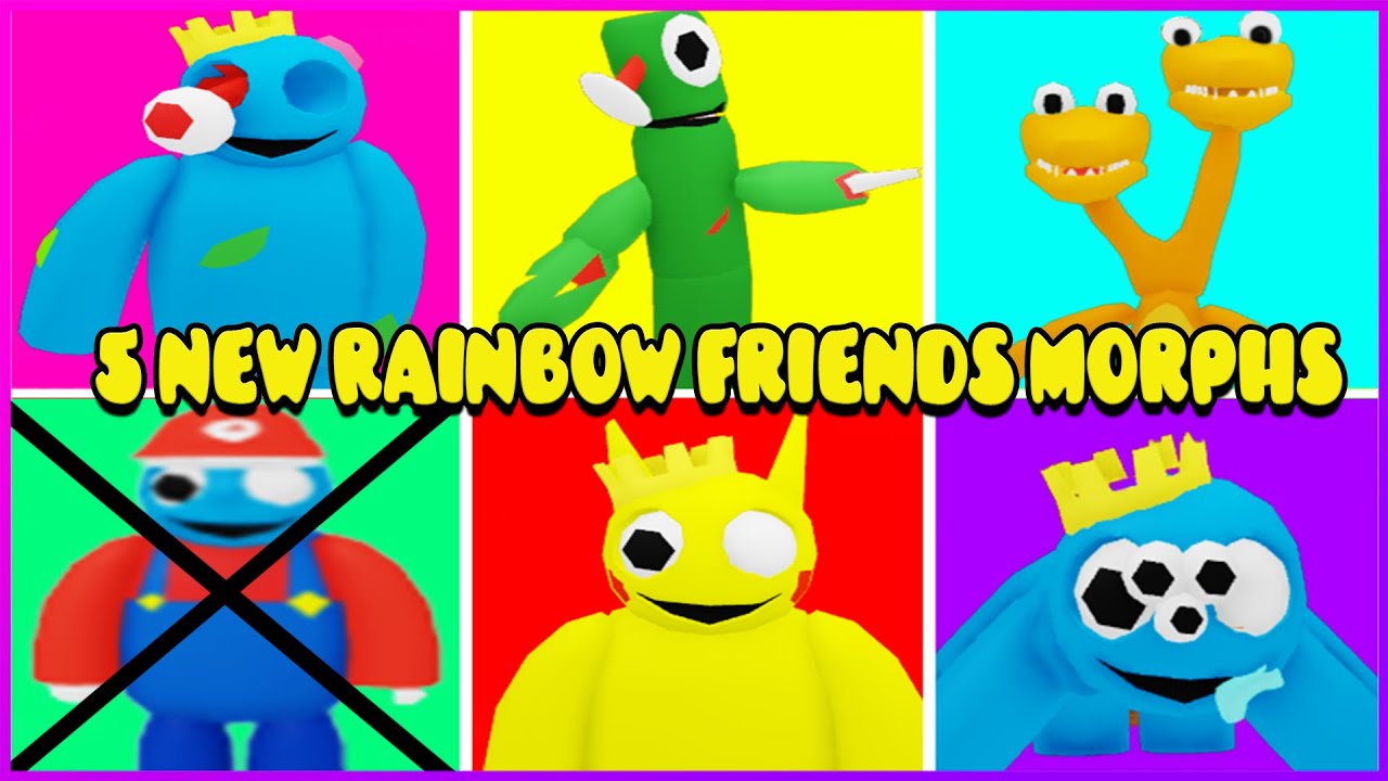 [🤩NEW] Rainbow Friends Morphs - How To Get 5/6 NEW RAINBOW FRIENDS MORPHS - UPDATE - YouTube