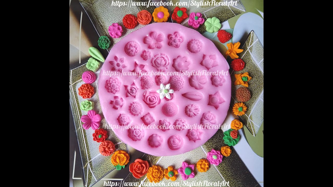 Jewellery Making Small designs Mold Plate/ Flexible Floral Silicone ...