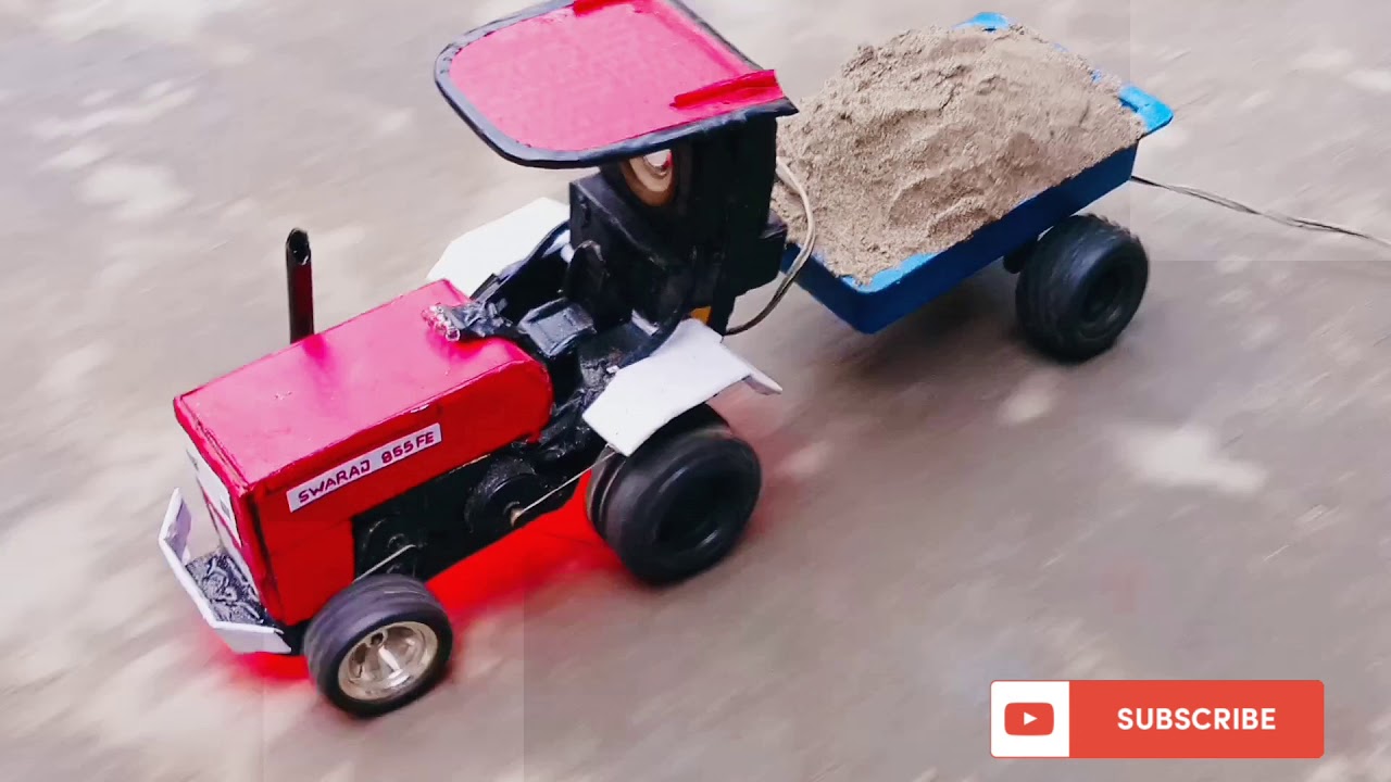 Swaraj Toy Tractor with Fully loaded Trali - YouTube