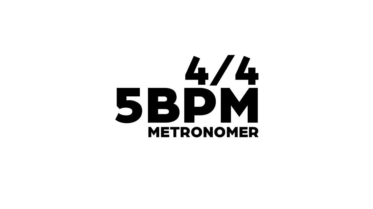 5 BPM Metronome - YouTube