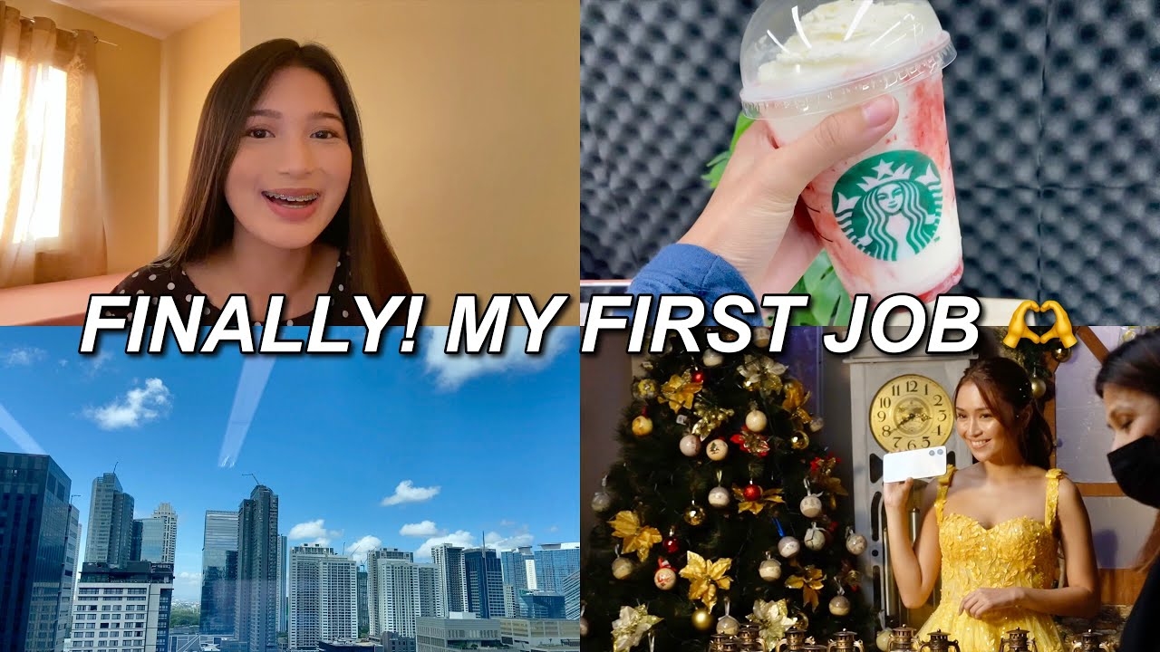 FINALLY GOT MY FIRST JOB! Come to work with me in BGC 🌆 - YouTube