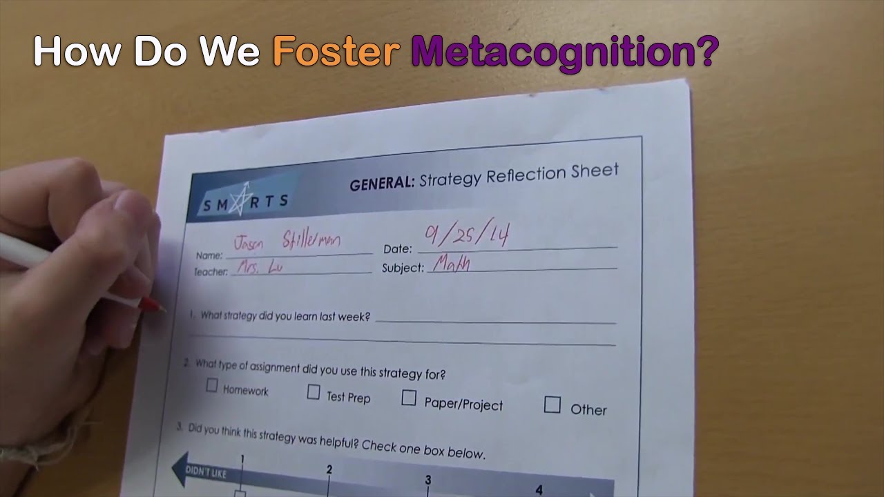 How Do We Foster Metacognition? - SMARTS Online Unit 1 - YouTube