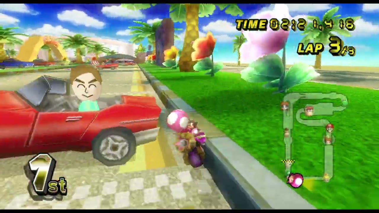 Mario Kart Wii Track edit: Coconut Mall R v1.0 by EC2Joshi - YouTube