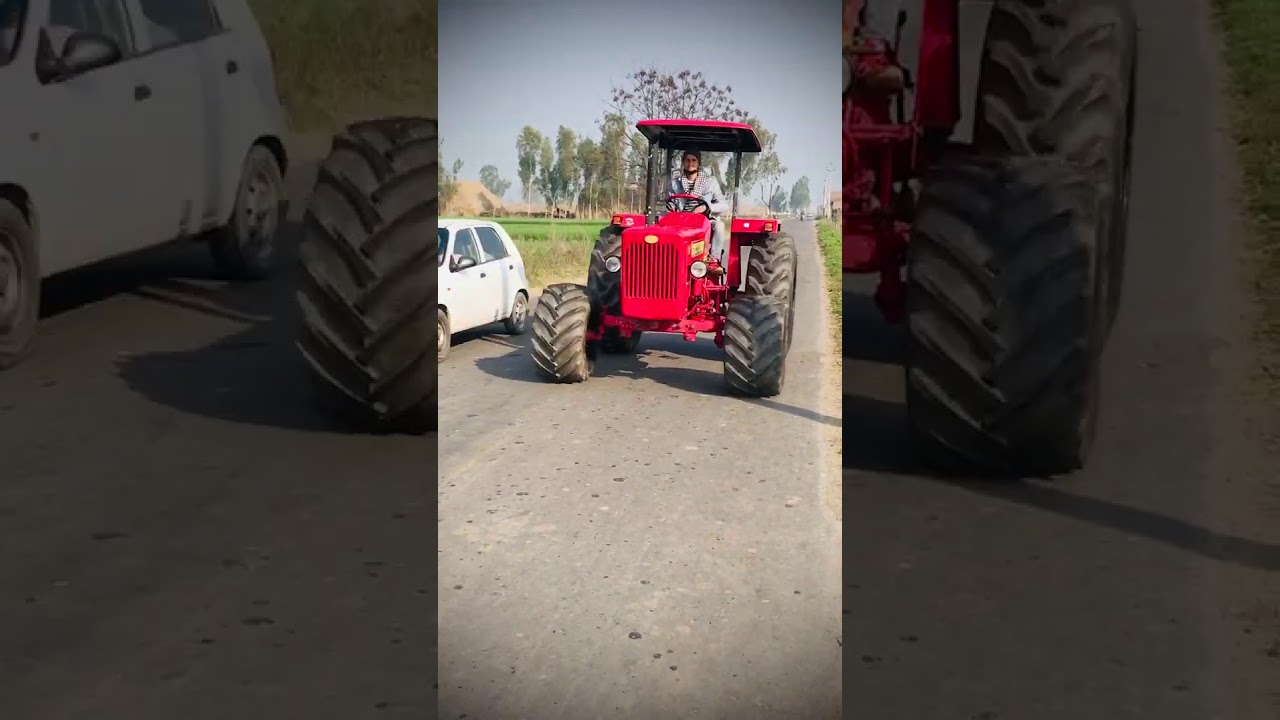 Mahindra 575 Modified Monster Tyre - YouTube