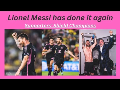 Lionel Messi Lifts His 46th Trophy! 🏆 Inter Miami’s MLS Supporters ...