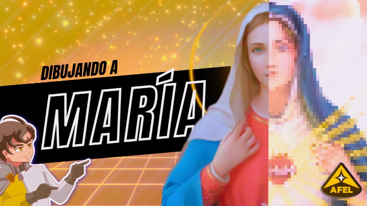 Dibujando a la Virgen María | Tutorial de arte digital - YouTube