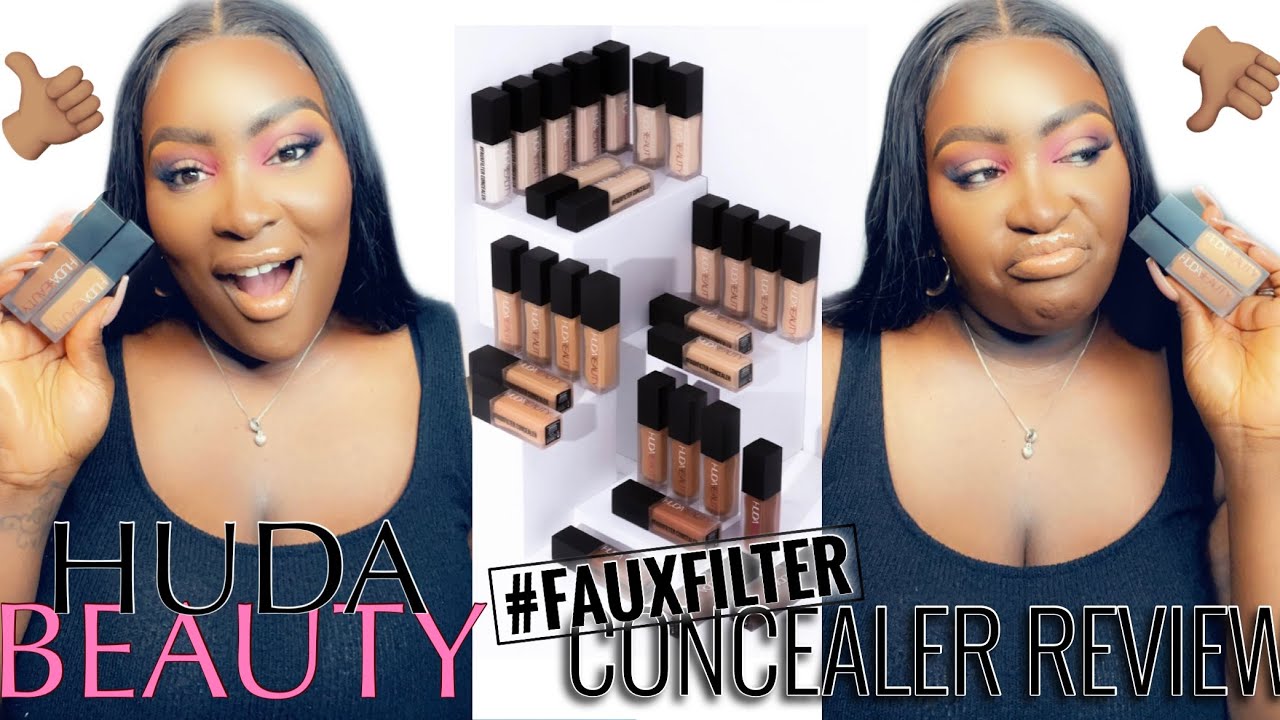 NEW HUDA BEAUTY #FAUXFILTER LUMINOUS MATTE CONCEALER | REVIEW, DEMO ...