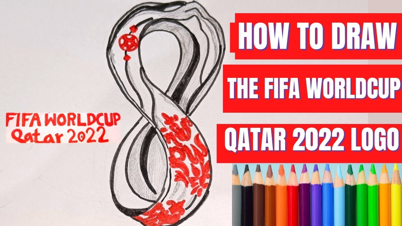how to draw the FIFA WORLD CUP Qatar 2022logo|FIFA WORLD CUP Qatar 2022 ...