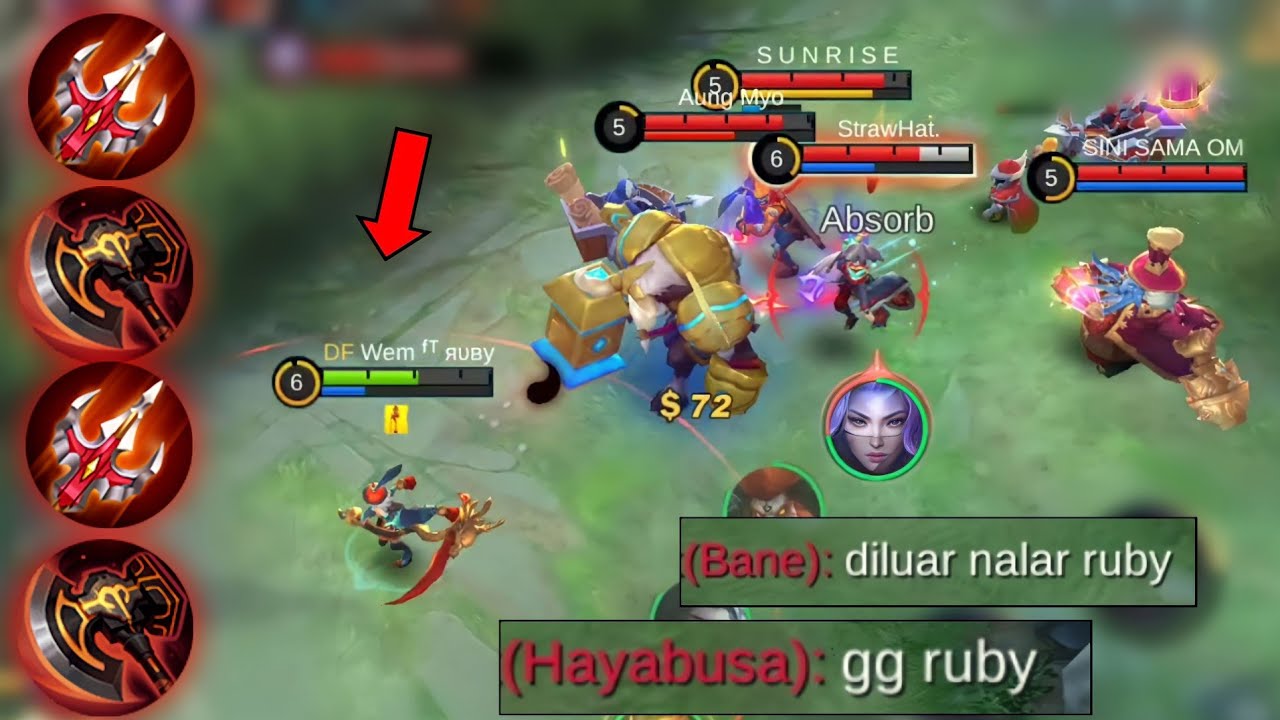 Di Lock Berkali-kali Ruby Gak Mati2!! Musuh Dibuat Emosi | Ruby Best Build - YouTube